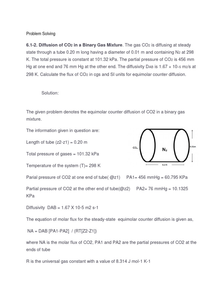 CO2 Diffusion and Insulation Calculations | PDF | Thermal Insulation ...