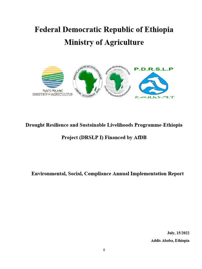 Annual DRSLP-I Implementation Status Report, 2022 | PDF