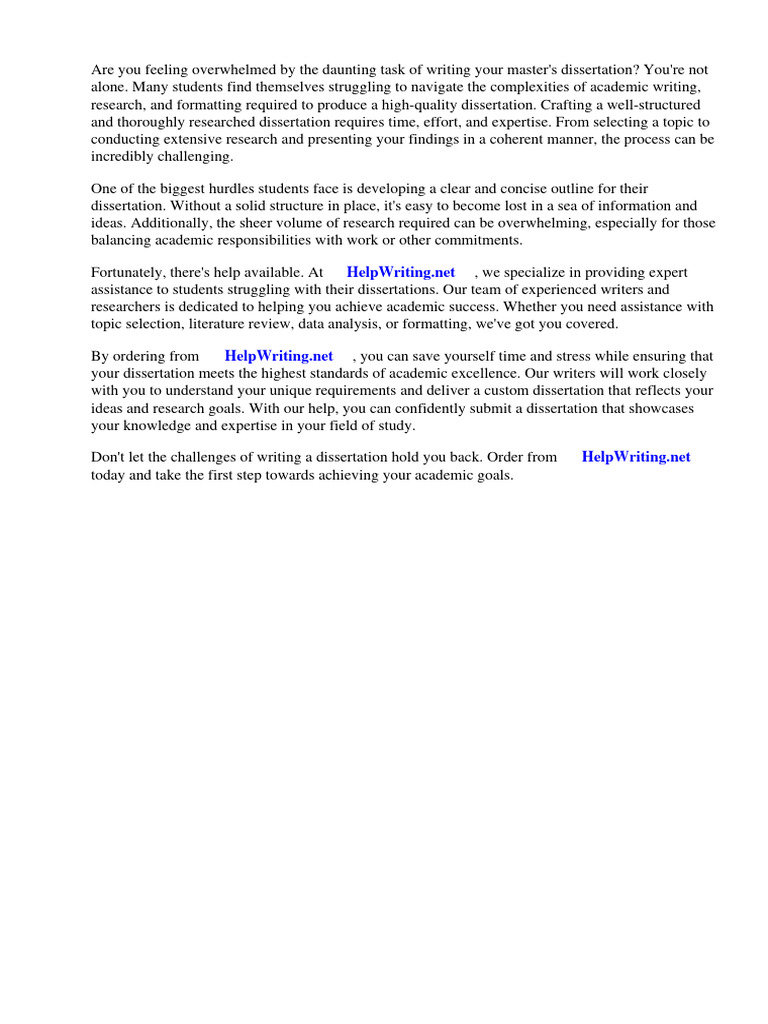 Master Dissertation Template | PDF | Thesis | Search Engine Optimization