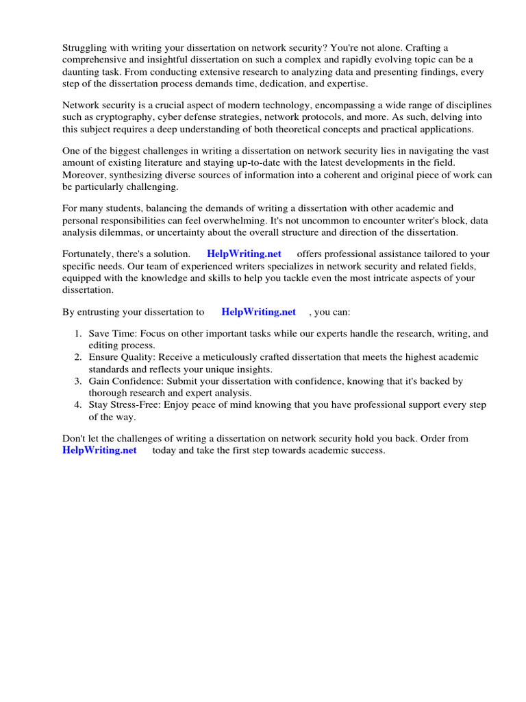 Dissertation Report On Network Security | PDF | Computer Security | Security