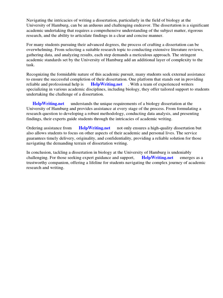 Uni Hamburg Dissertation Biologie | PDF | Botany | Thesis Uni Hamburg Dissertation Biologie | PDF | Botany | Thesis