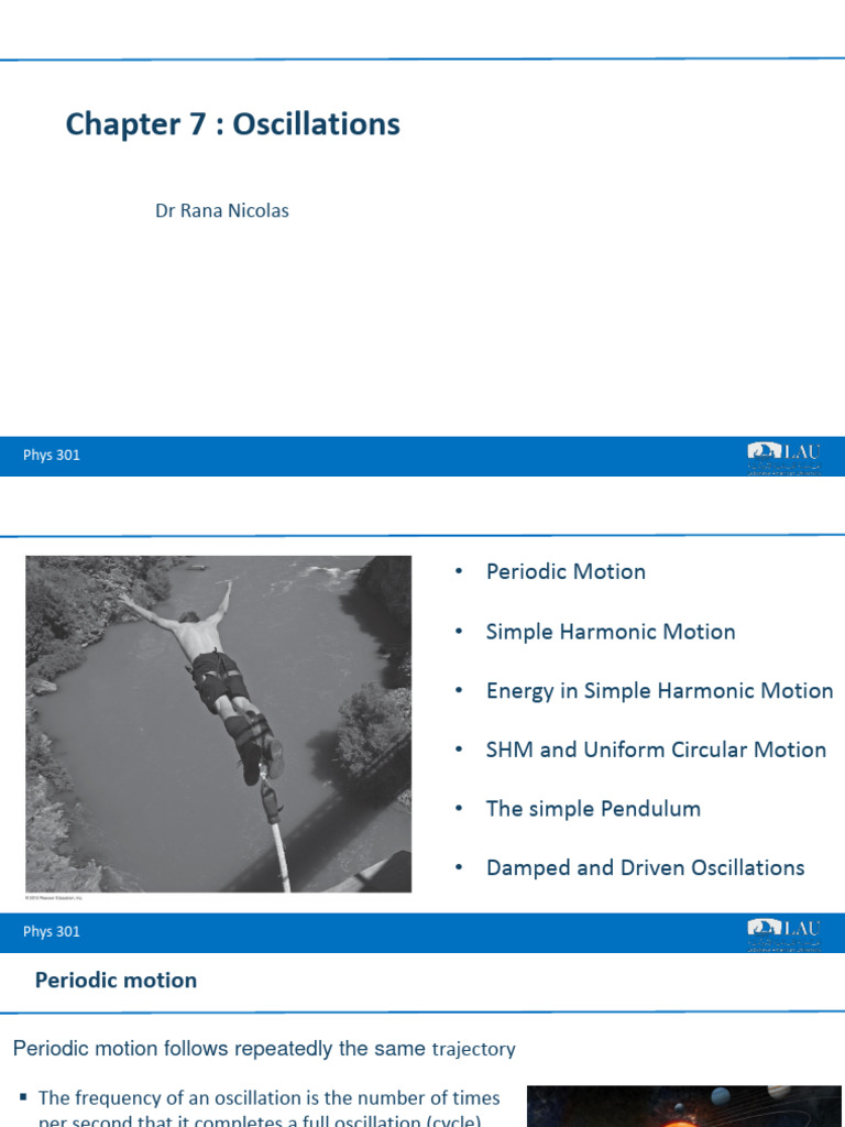 301 CHP7 | PDF | Oscillation | Physical Phenomena