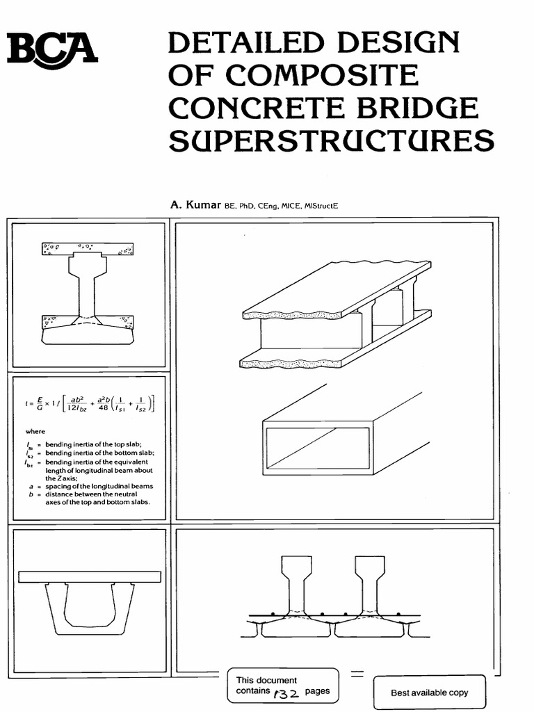 Detailed Design of Composite Concrete Bridge Superstructures - BCA | PDF | Beam (Structure ...
