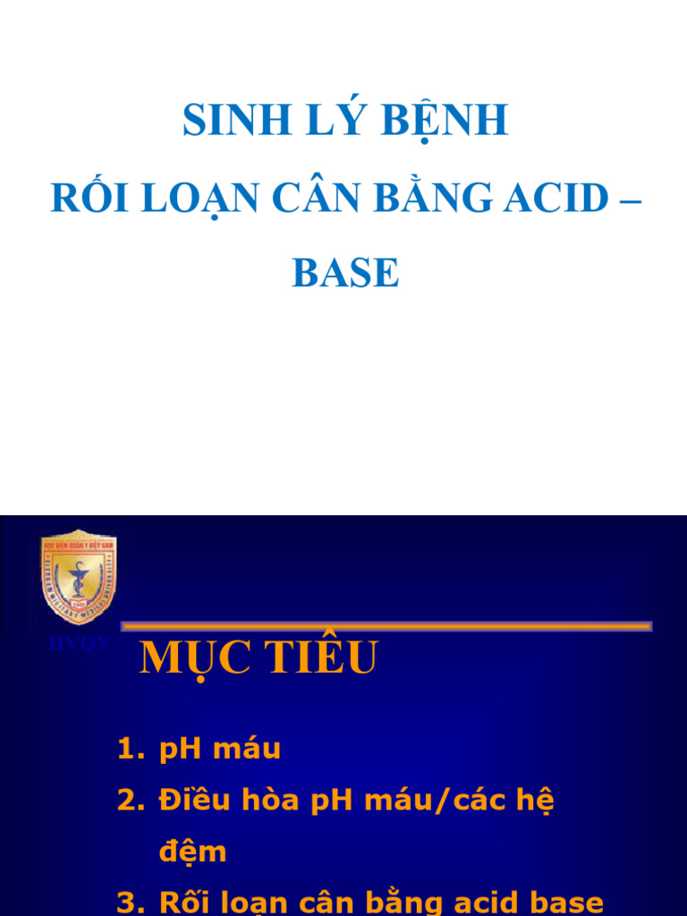 Sinh Lý Bệnh: Rối Loạn Cân Bằng Acid - Base | PDF