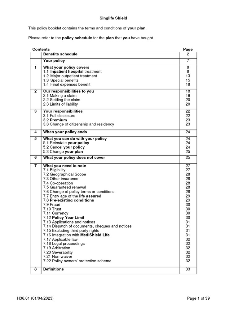 Singlife Shield Workshop Overview | PDF | Hematopoietic Stem Cell ...