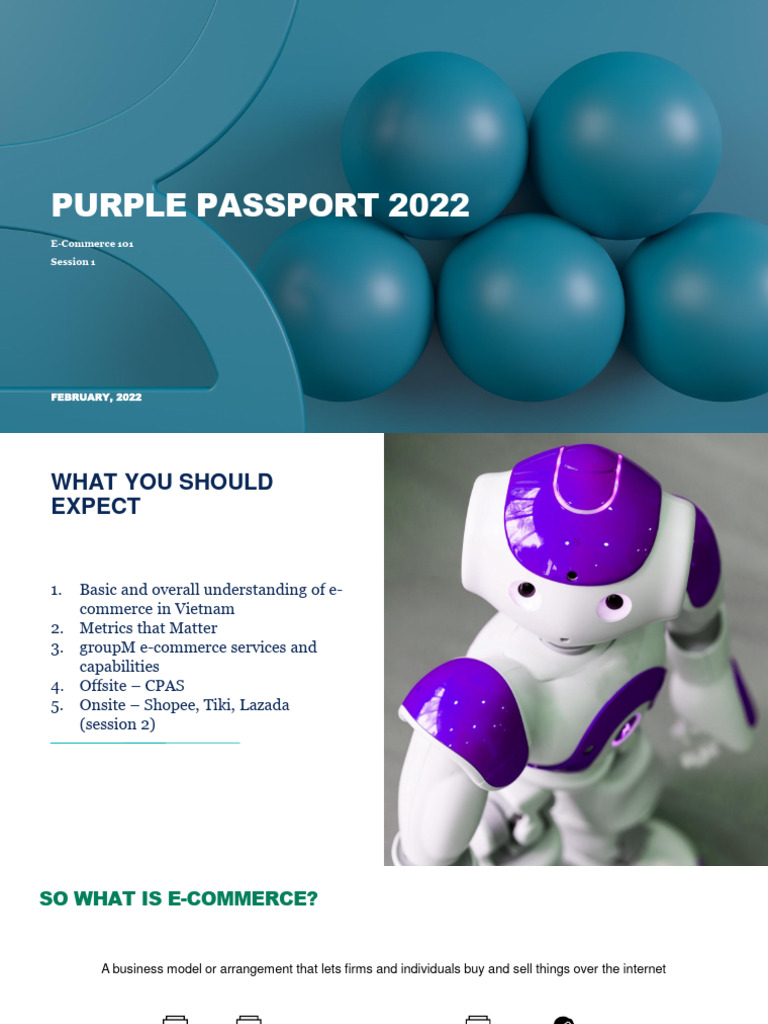 2022 - Purple Passport - e Commerce Part 1 | PDF