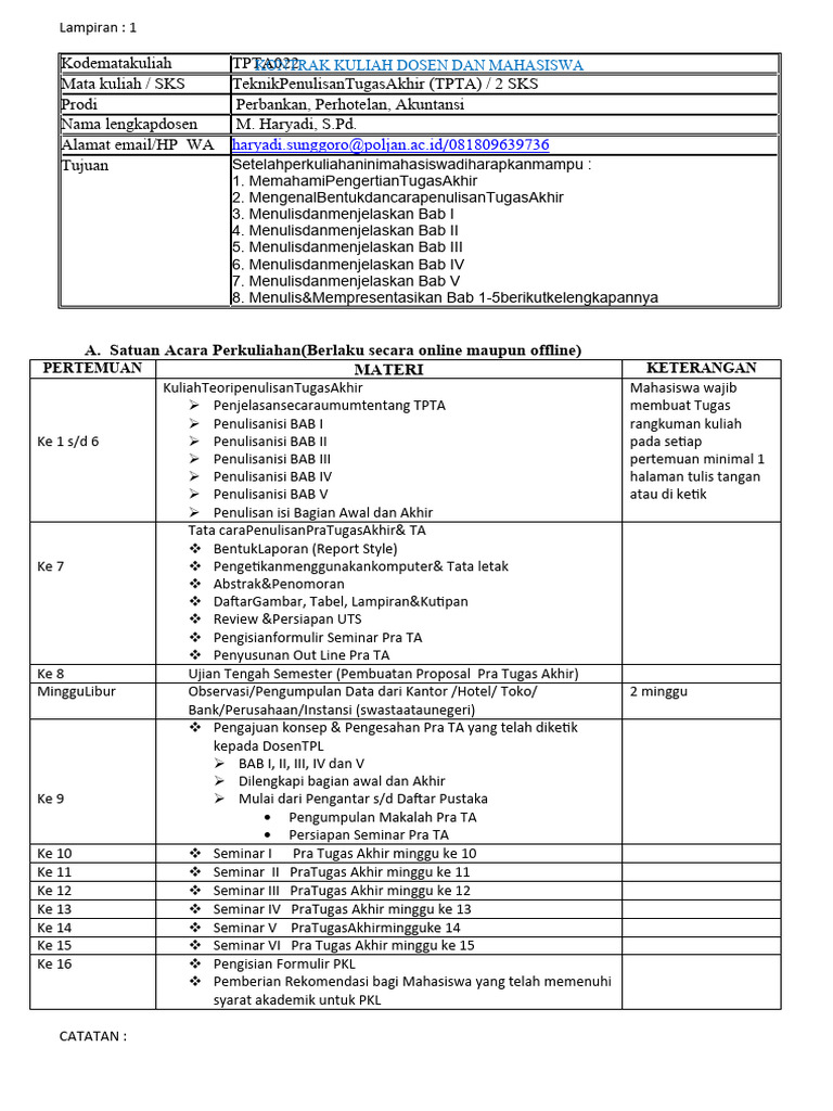 Perjanjian Kontrak Tpta Diaz Mocca Pdf