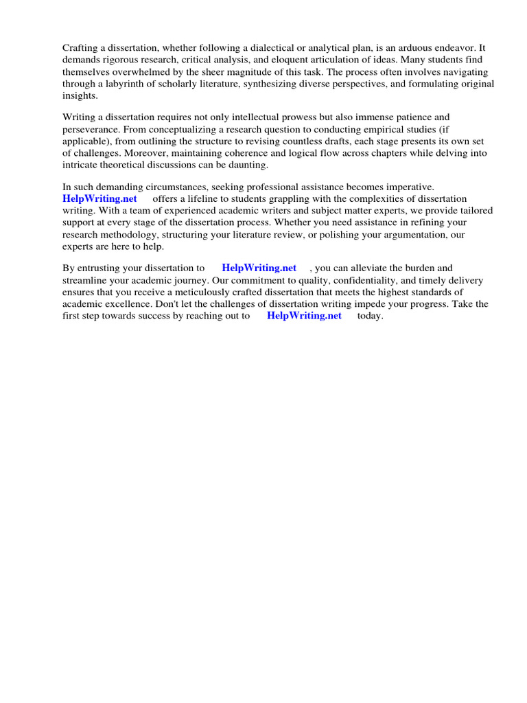 Dissertation Plan Dialectique Ou Analytique | PDF | Georg Wilhelm ...