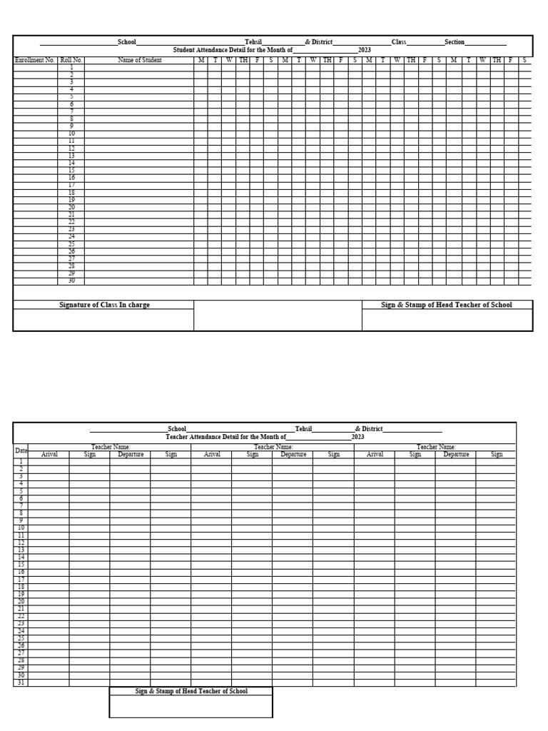 8608 Attendance Record and Completion Certificate in MS Word Format | PDF