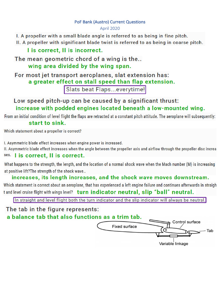 PoF Bank: Aerodynamics Insights | PDF | Dynamics (Mechanics) | Aerodynamics
