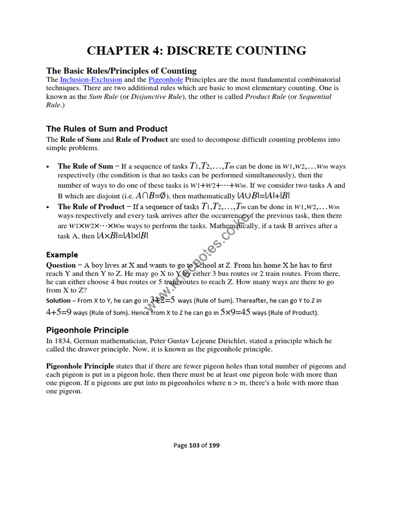 DISCRETE-COUNTING | PDF | Mathematical Analysis | Combinatorics