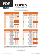 Photocopy Rate List | PDF | Art