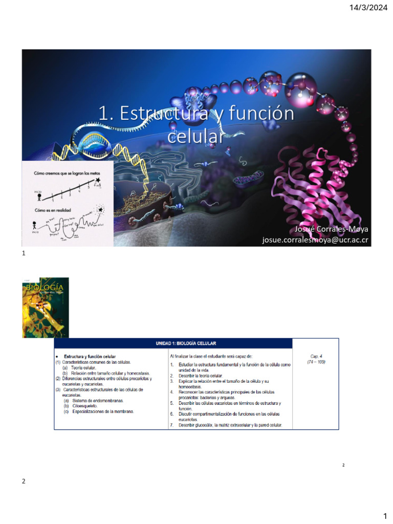 1. Estructura y función celular | PDF | Biología Celular) | Las bacterias