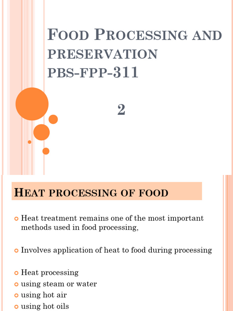 Food Processing and Preservation 2 | PDF | Milk | Food Preservation