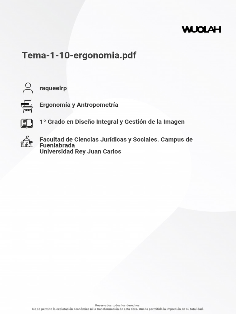 Tema 1 10 Ergonomia | PDF