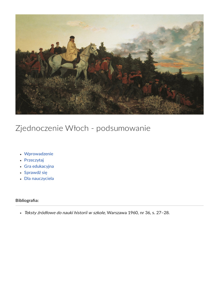 Zjednoczenie_Wloch_-_podsumowanie | PDF