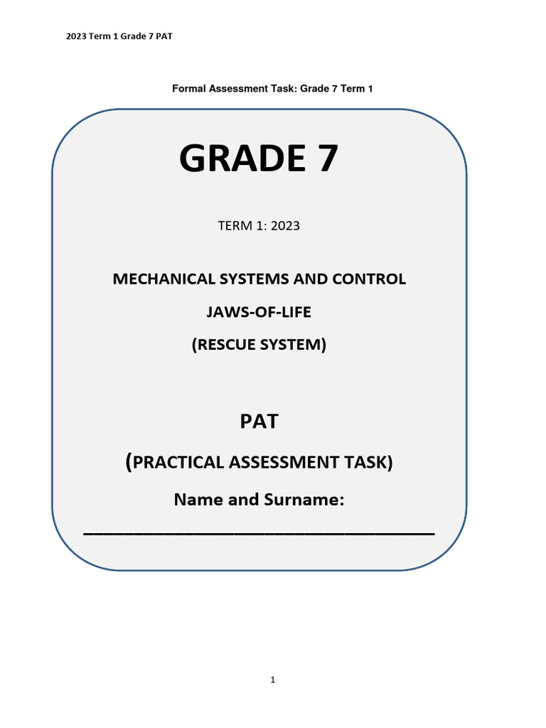 2023 Grade 7 Term 1 Pat Learner | PDF | Technology & Engineering