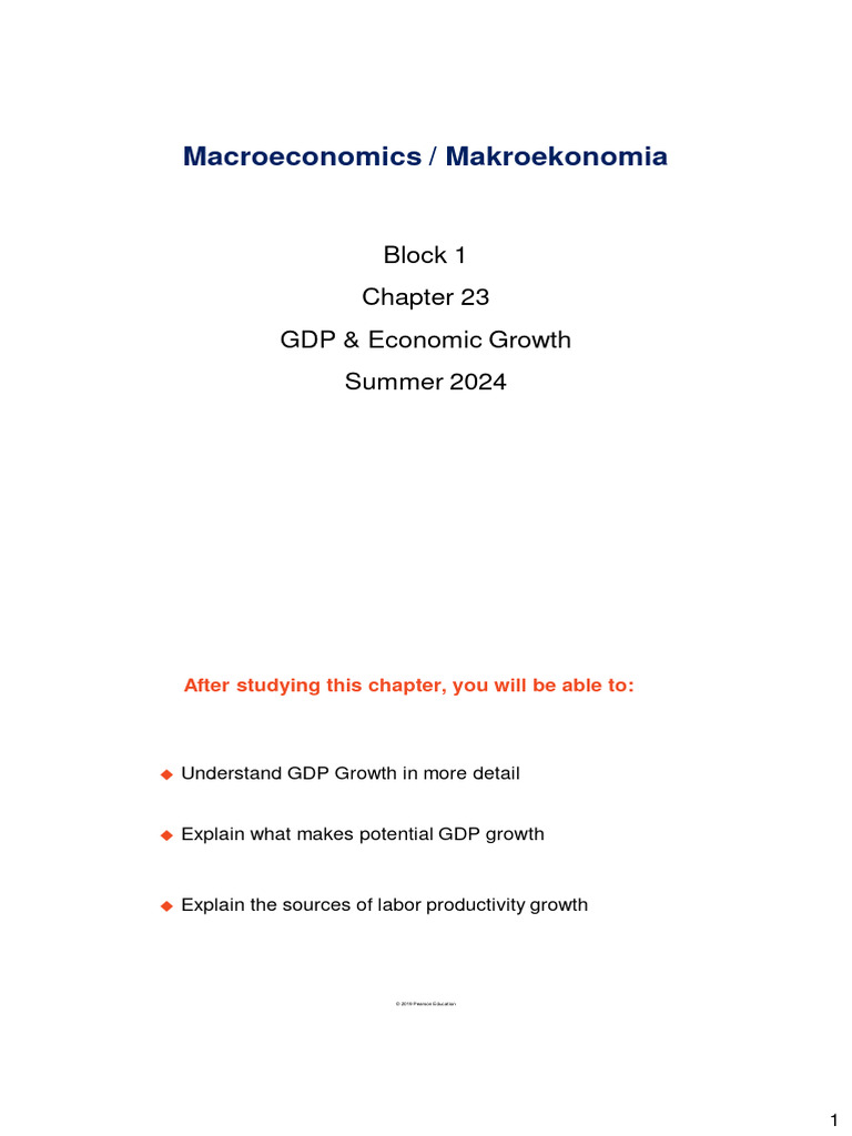 GDP and Economic Growth | PDF | Labour Economics | Economic Growth