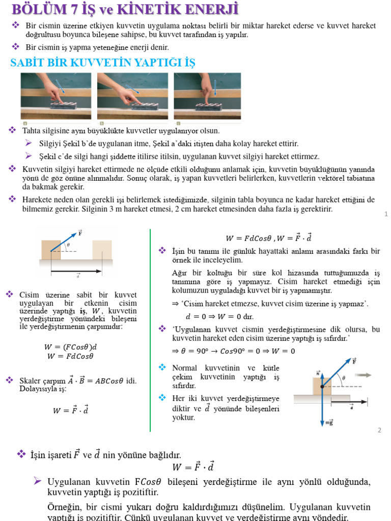 7.bolum Is Kinetikenerji | PDF