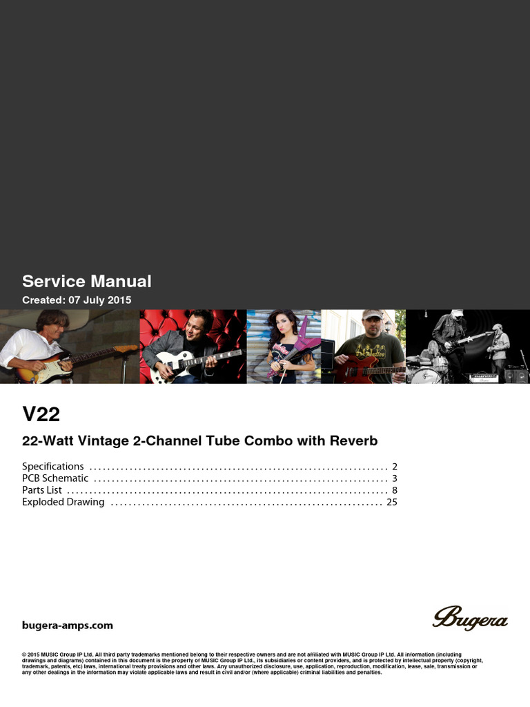 v22 Bugera Amplifier | PDF | Nut (Hardware) | Electrical Connector