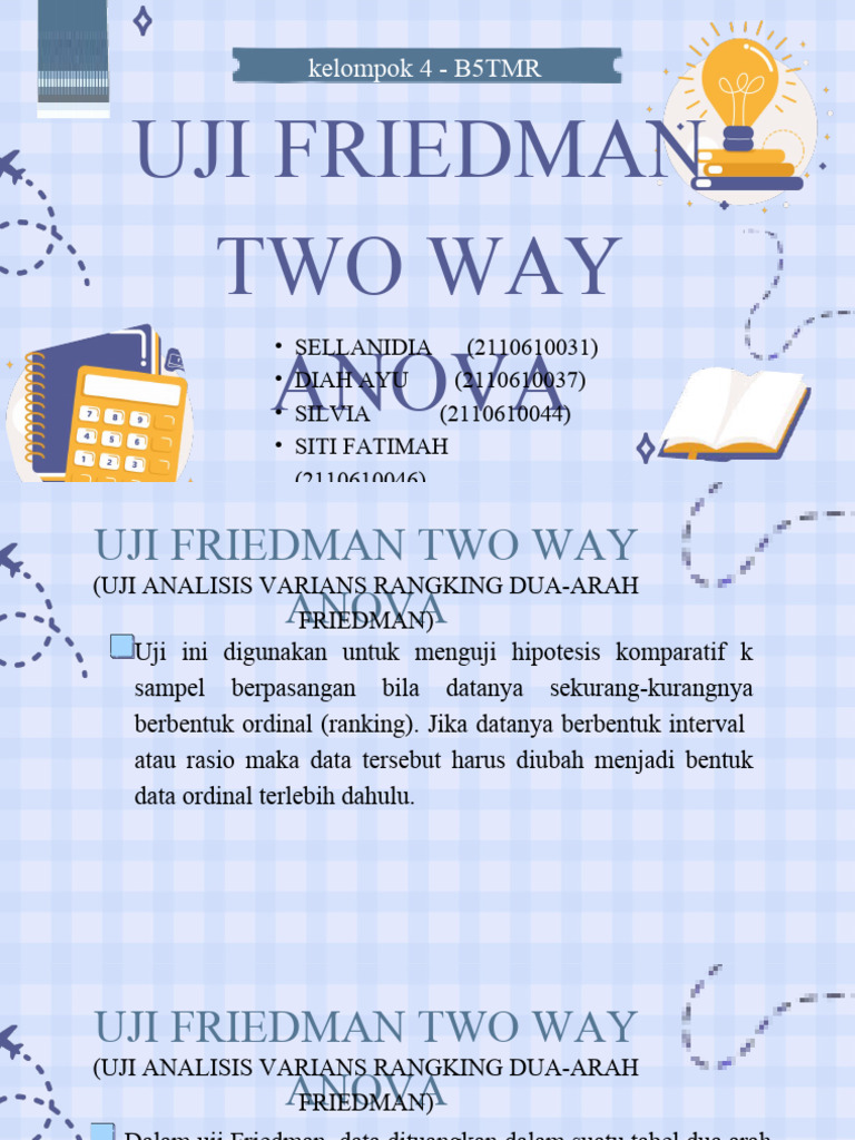 Uji Friedman Two Way | PDF