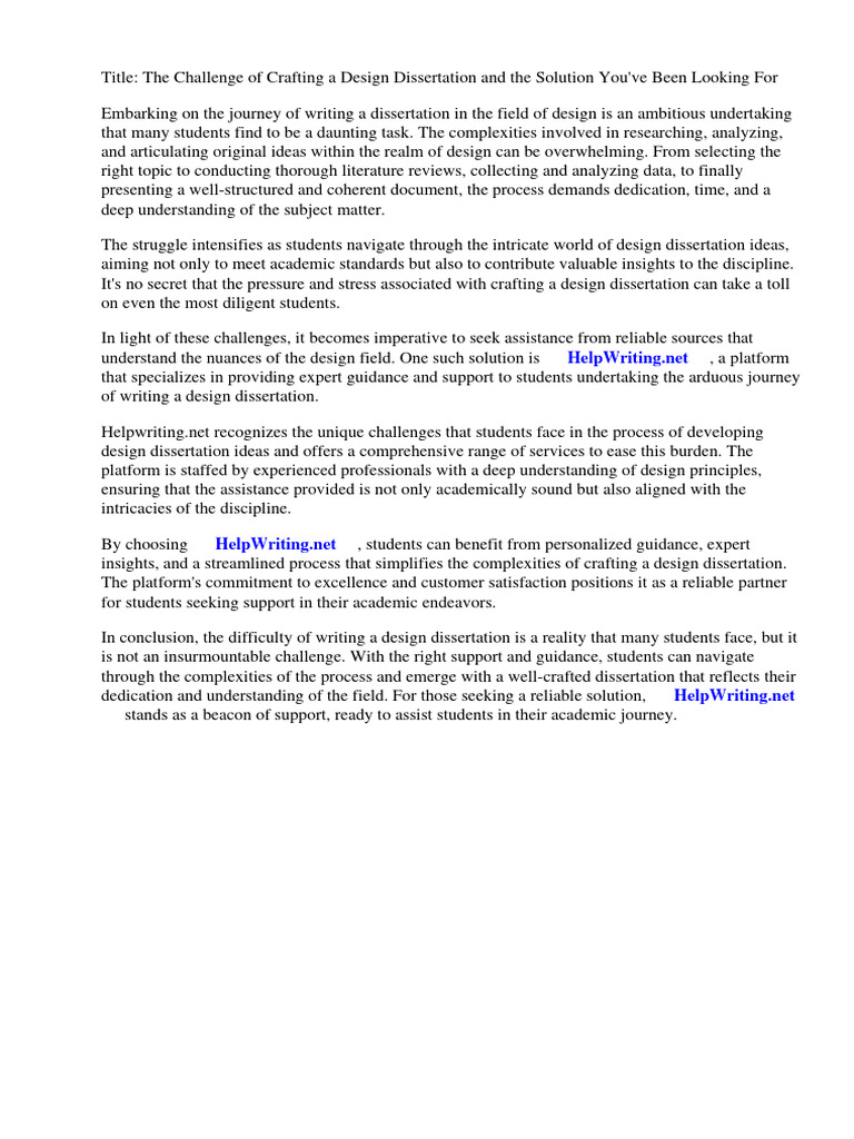 Design Dissertation Ideas | Download Free PDF | Thesis | Leadership