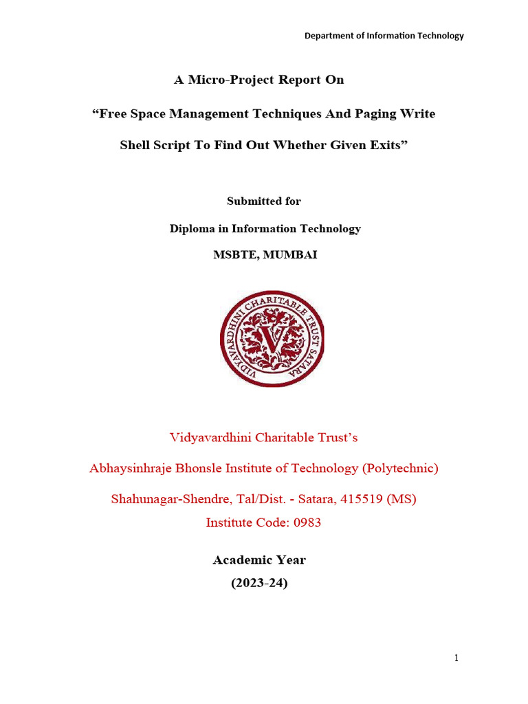OSY2 Microproject | PDF | Computer File | Directory (Computing)