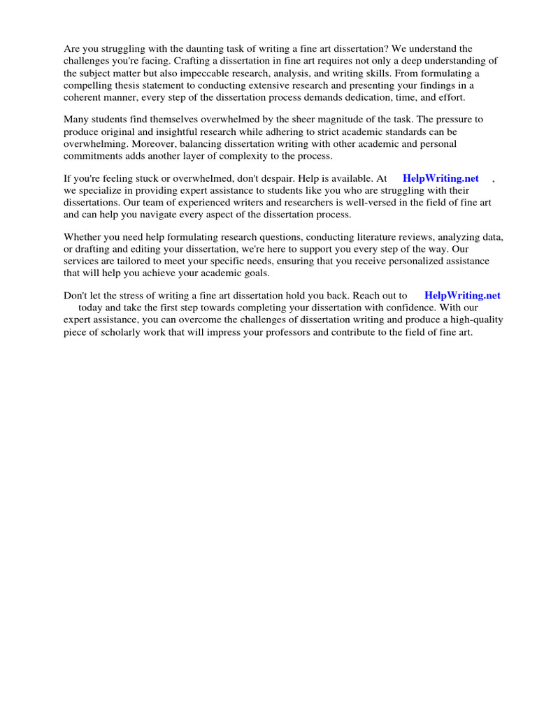 Fine Art Dissertation Questions | PDF | Thesis | Fine Art