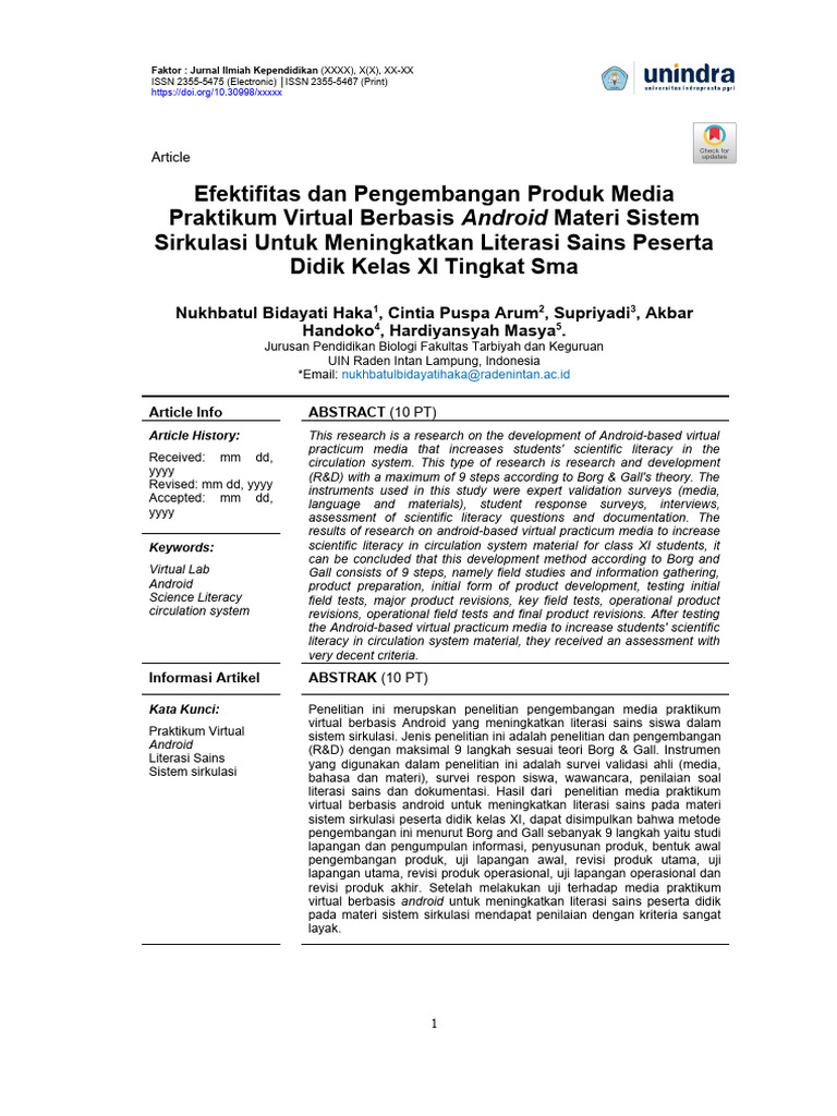 JURNAL Cintia | PDF | Inquiry | Science
