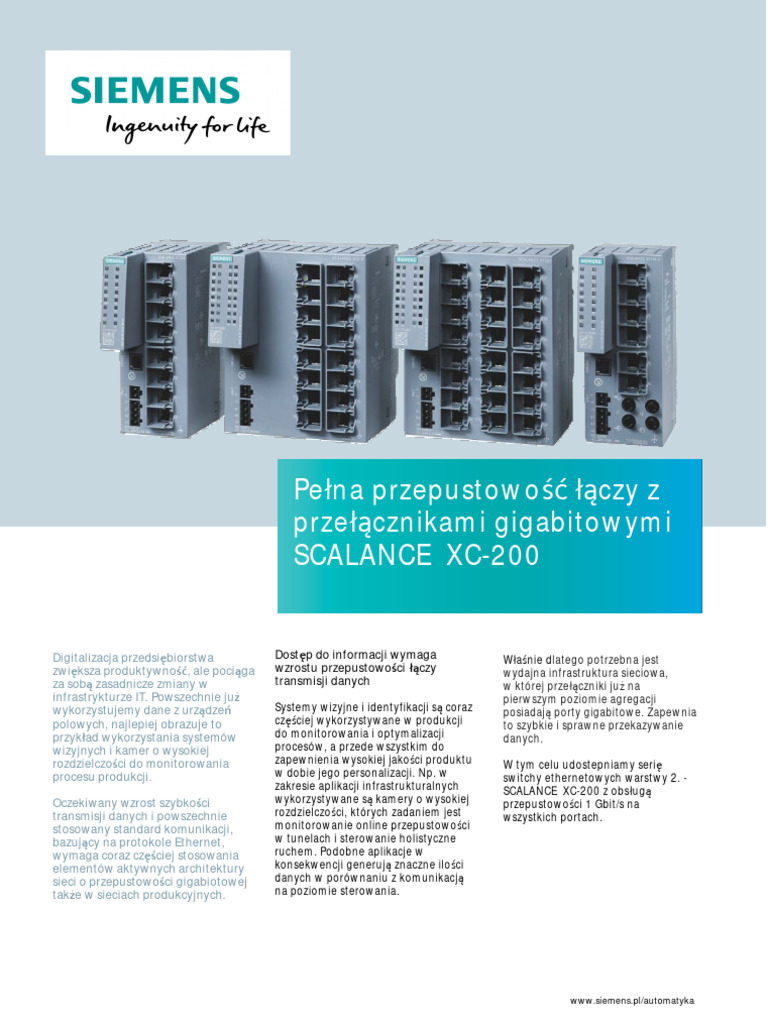 Scalance XC-200 | PDF