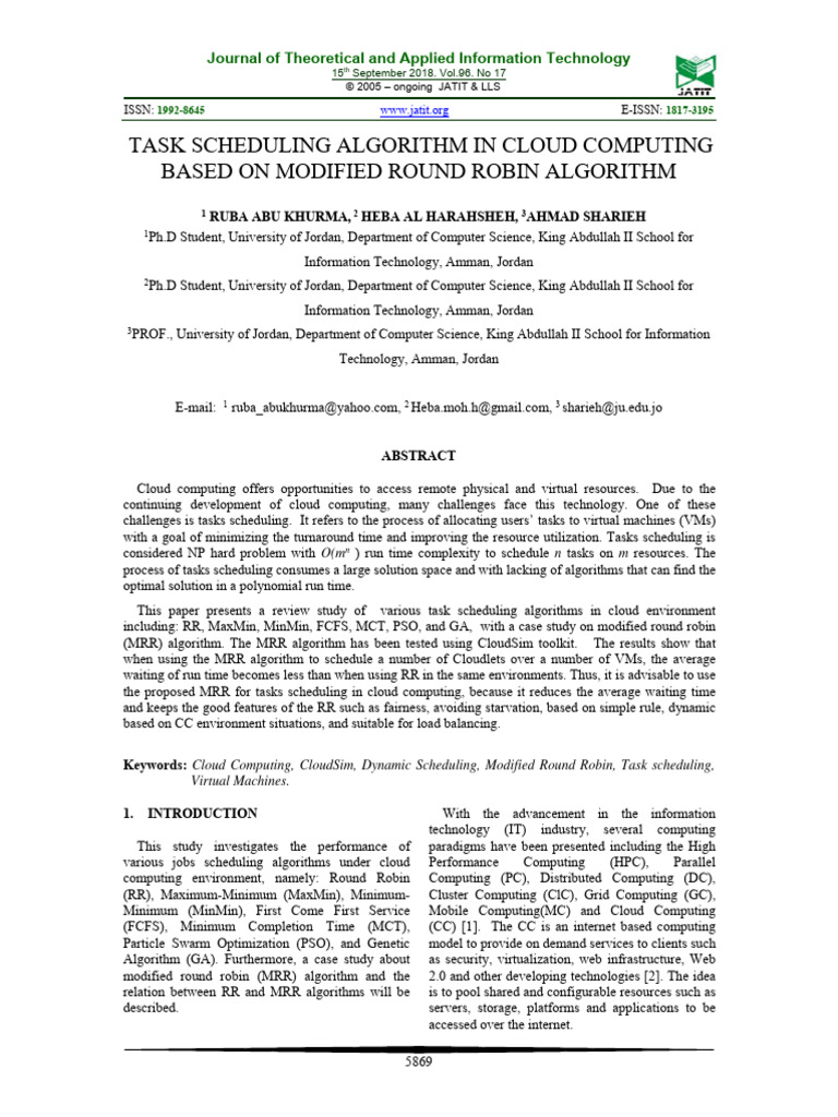 Task - Scheduling - Algorithm - in - Cloud Compu | PDF | Cloud ... Task - Scheduling - Algorithm - in - Cloud Compu | PDF | Cloud ...