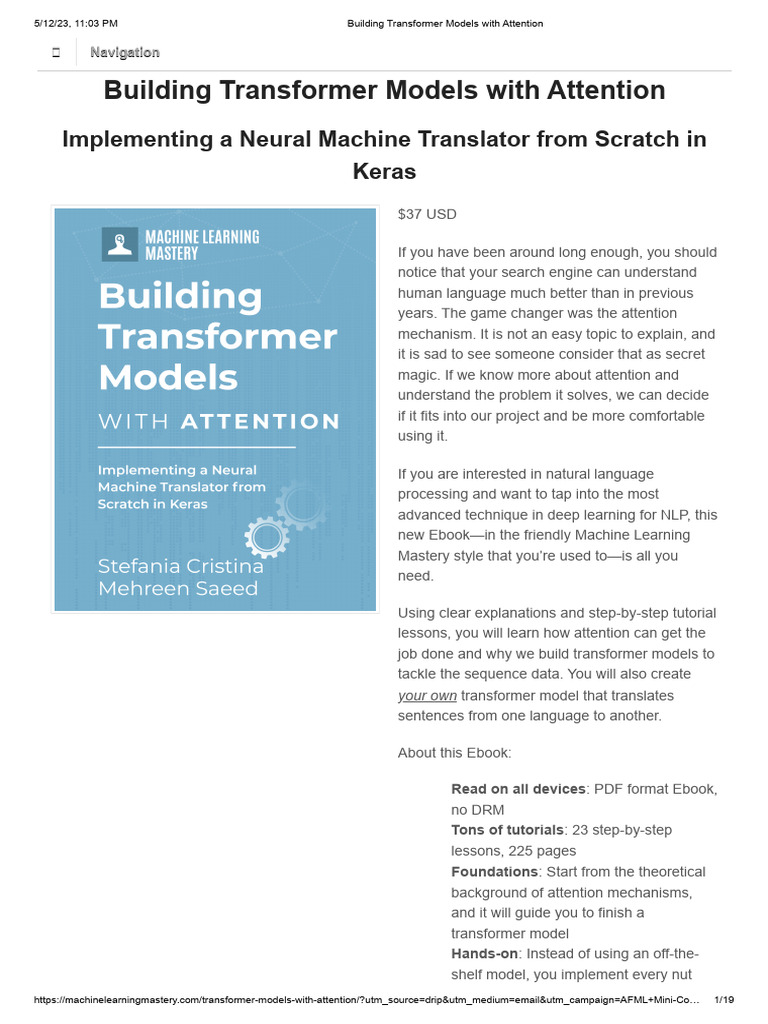 Building Transformer Models With Attention - Web - Page | PDF | Cognitive Science | Artificial ...