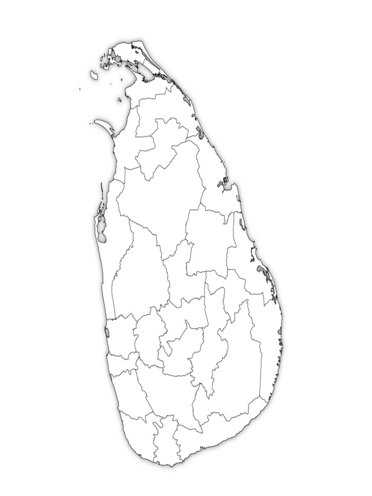 Sri Lanka Blank Map | PDF