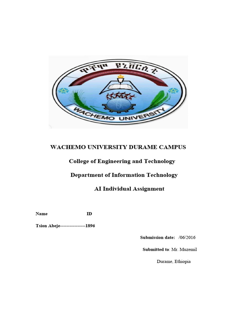 Tsion Abeje AI Ass | PDF | Learning | Machine Learning