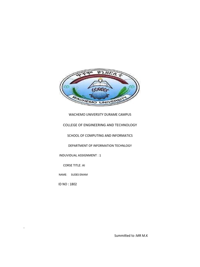 Sudeys AI Individual Assignment | PDF | Bayesian Network | Machine Learning