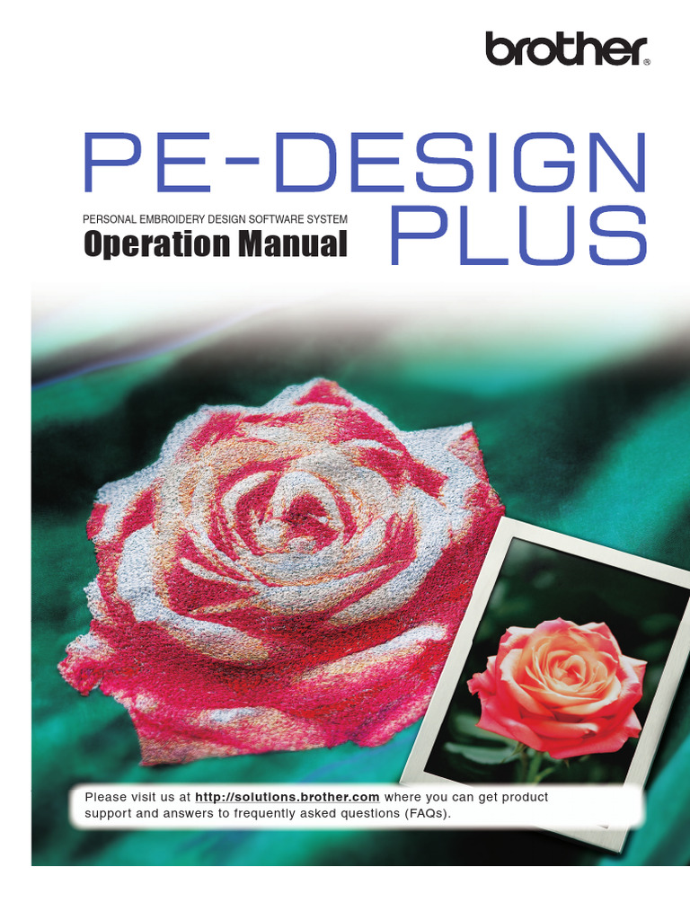Brother Pedesign Plus Sewing Machine Instruction Manual | PDF ...