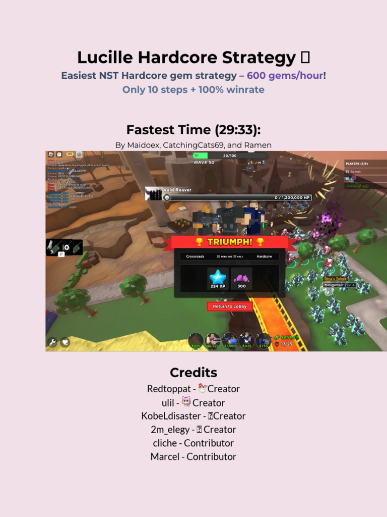 Lucille Hardcore Strategy | PDF