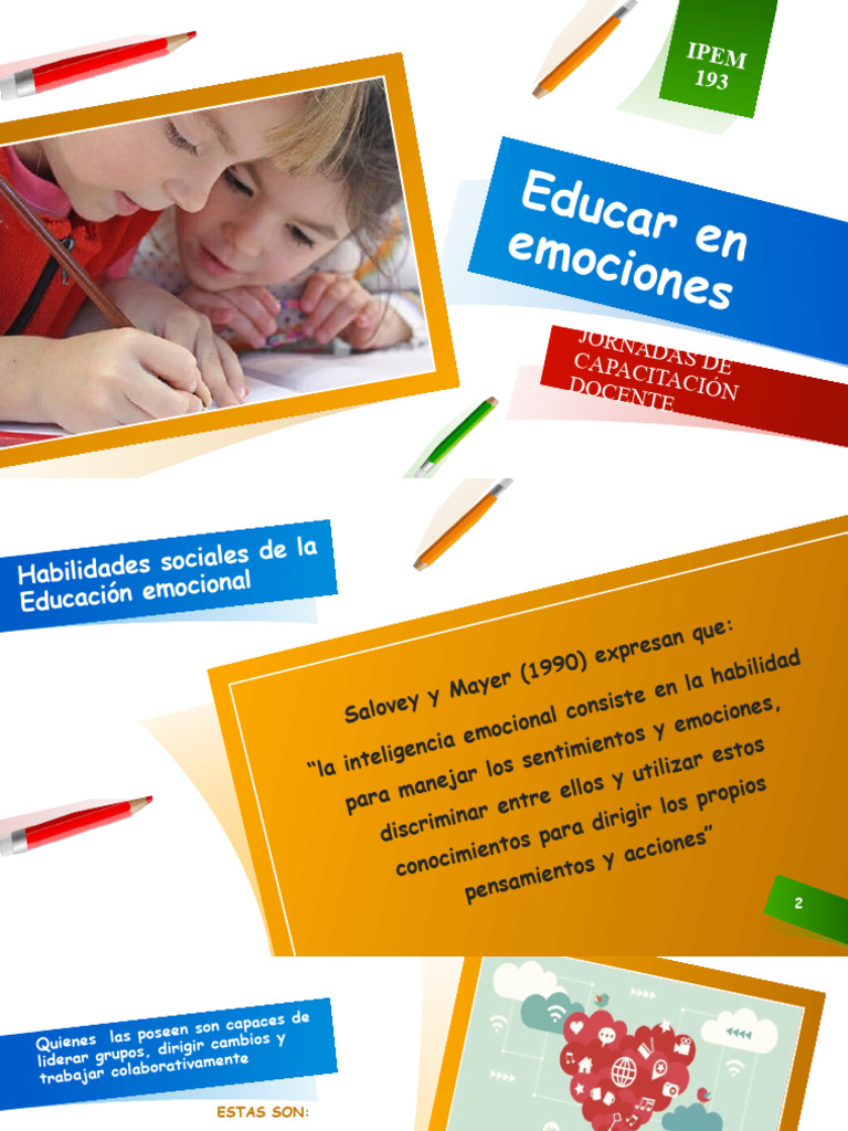 Educar En Emociones Pdf Las Emociones Inteligencia Emocional
