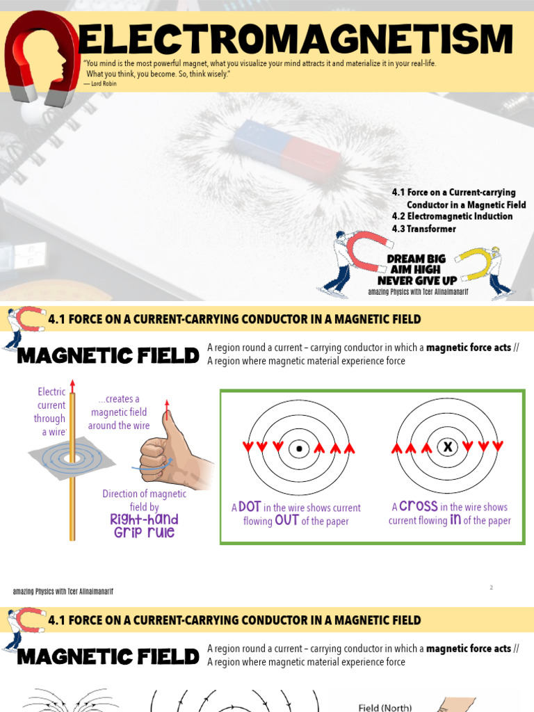 CHAPTER 4 FORM 5: ELECTROMAGNETISM | PDF | Electromagnetic Induction | Electric Generator