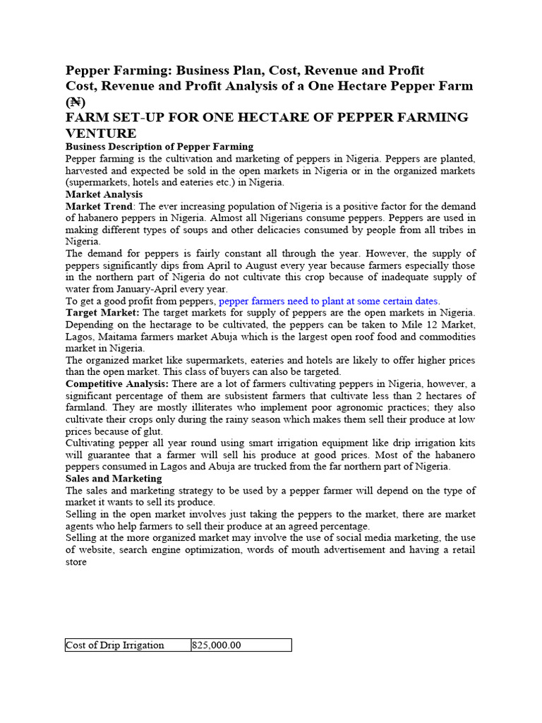 bell pepper | PDF | Cost Of Living | Agriculture