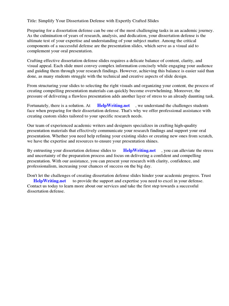 Dissertation Defense Slides | PDF | Microsoft Power Point | Thesis Dissertation Defense Slides | PDF | Microsoft Power Point | Thesis