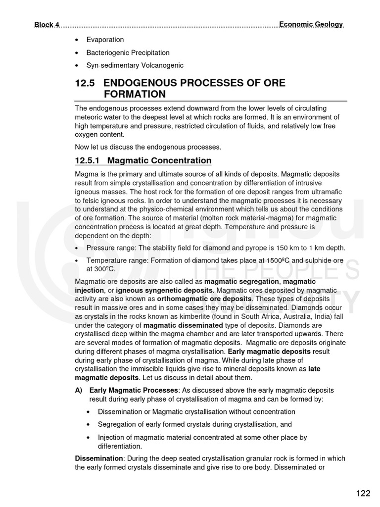 Magmatic Concentration | PDF | Igneous Rock | Magma