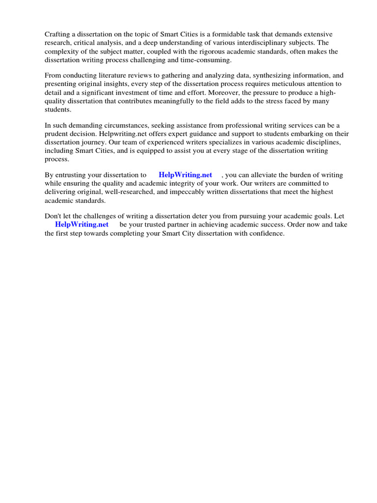 Smart City Dissertation | PDF