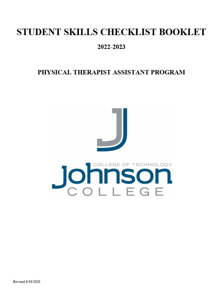 Skills Checklist Booklet 2022 23 | Download Free PDF | Blood Pressure ...