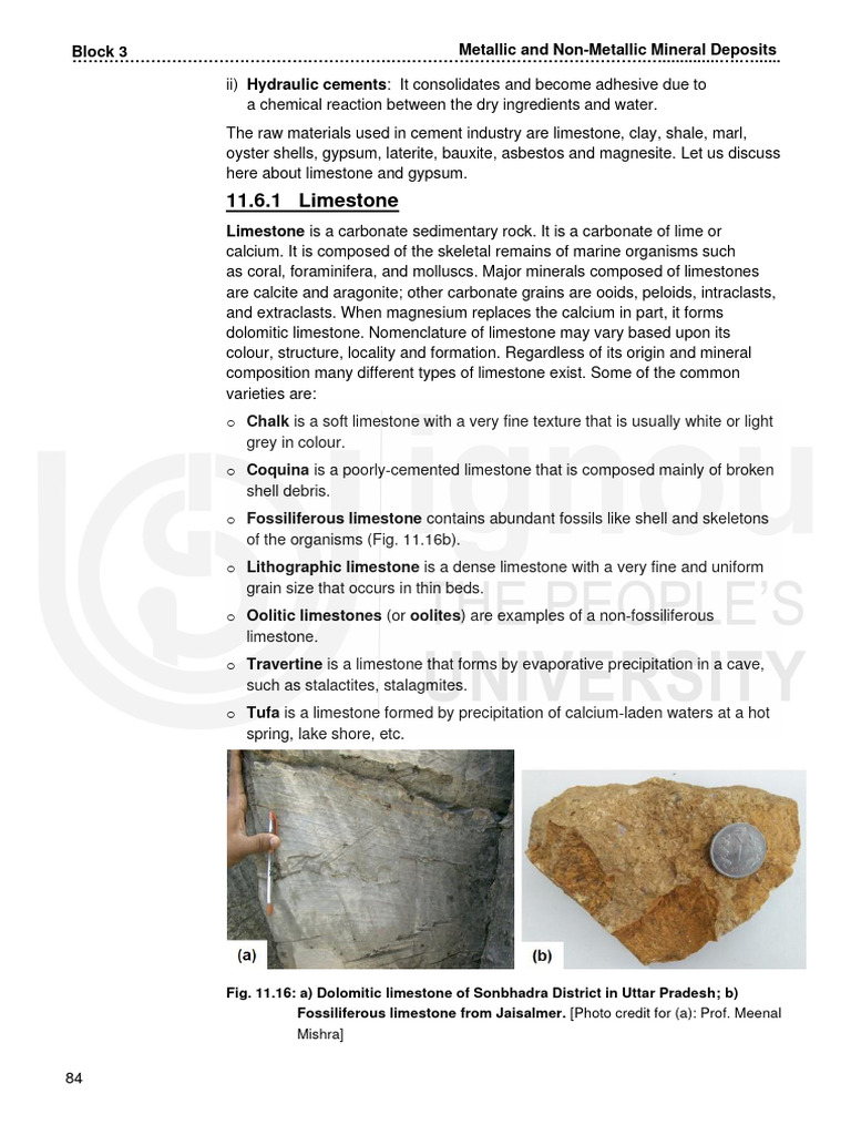 LIMESTONE | PDF | Limestone | Minerals