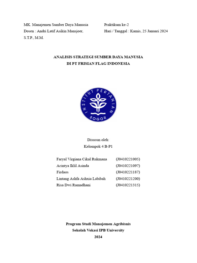 MSDM Kelompok 4 TM 2 | PDF