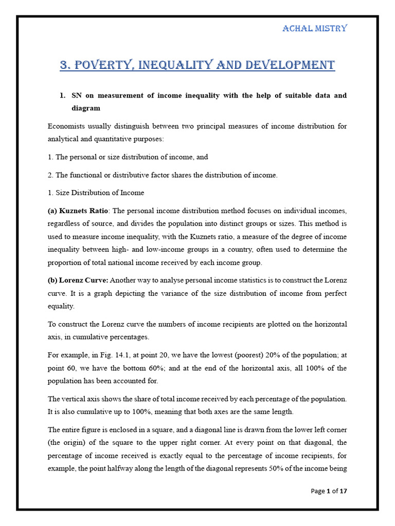 DEVELOPMENT MODULE 3 Main | PDF | Labour Economics | Gini Coefficient