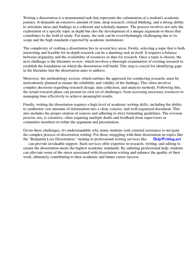 Benjamin Lotz Dissertation | PDF | Intellectual Property | Thesis