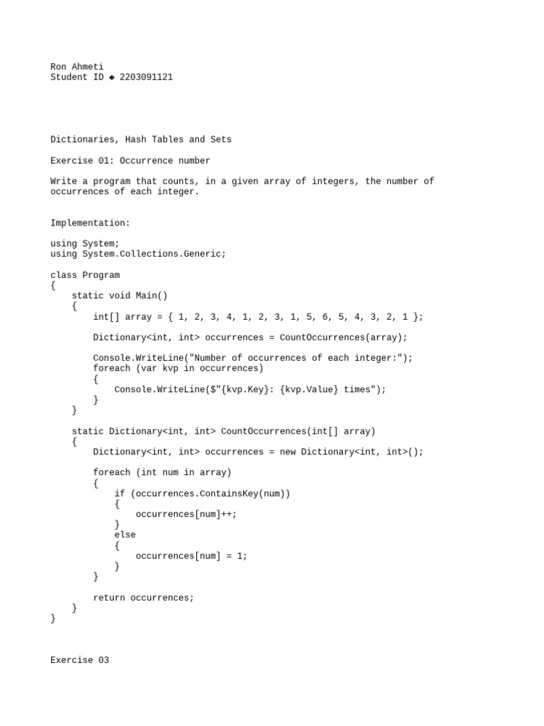 Dcexercises | PDF | Computing | Computer Programming