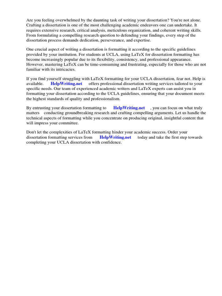 Ucla Dissertation Latex Template | PDF | Thesis | World Wide Web